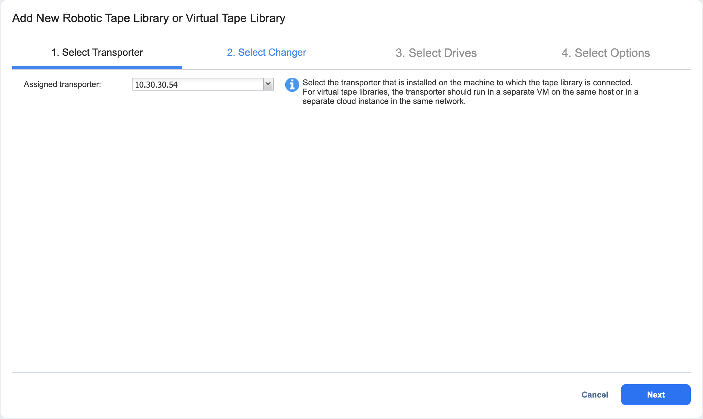 Adding Robotic Tape Libraries or VTLs